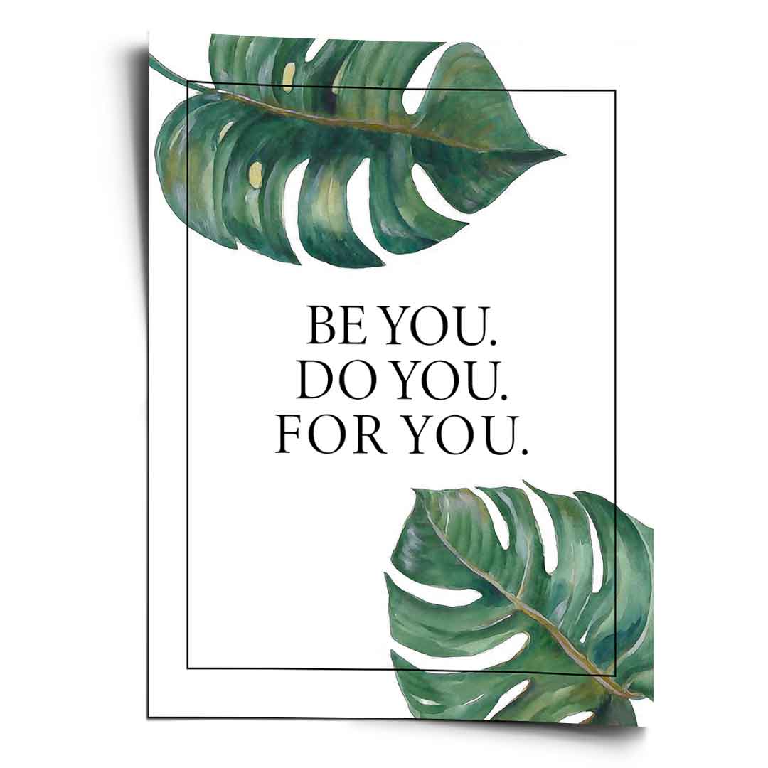 Poster Be You Wandbild Kunstdruck – DOTCOMCANVAS®
