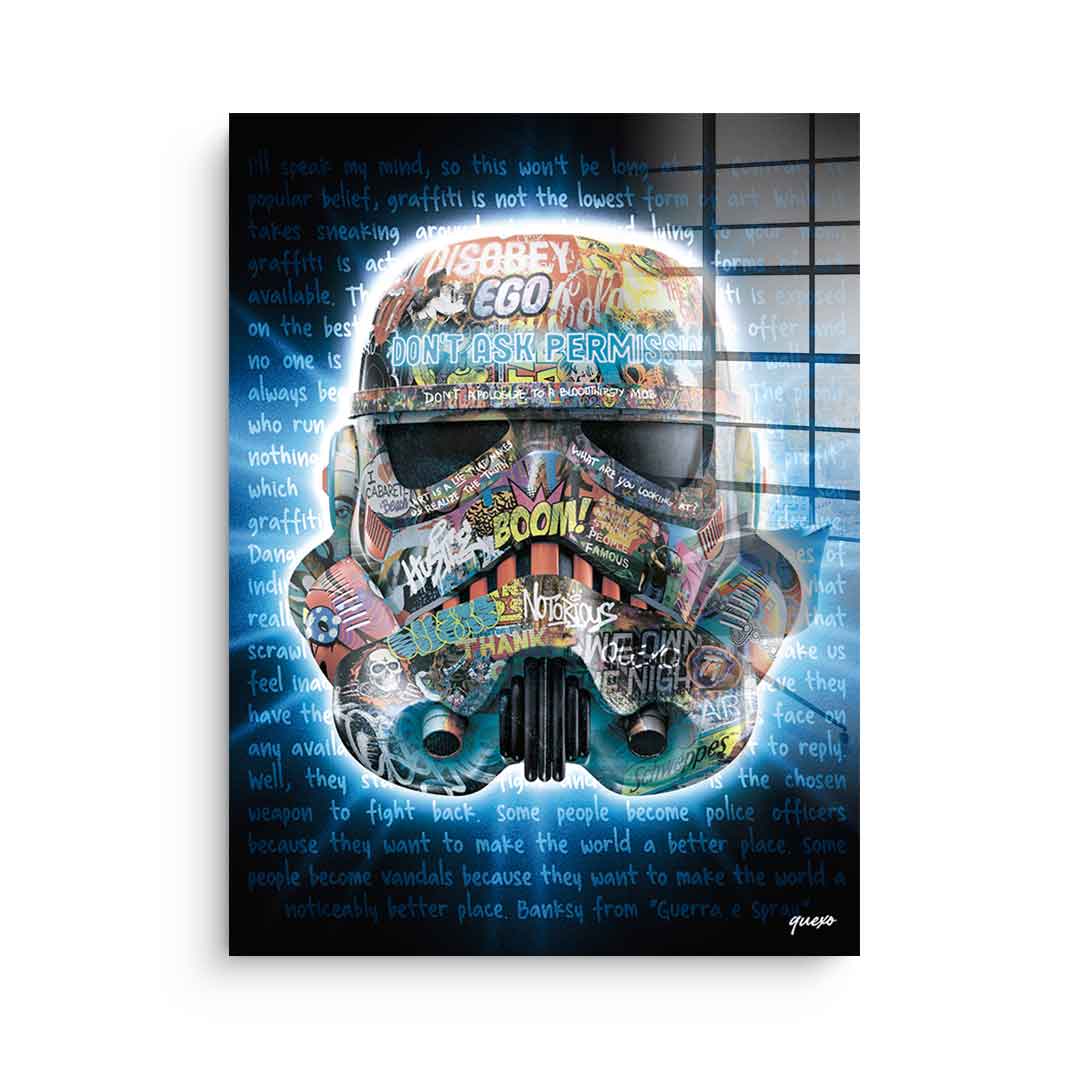 Acrylglasbild Stormtrooper Star Wars Pop Art graffiti DOTCOMCANVAS