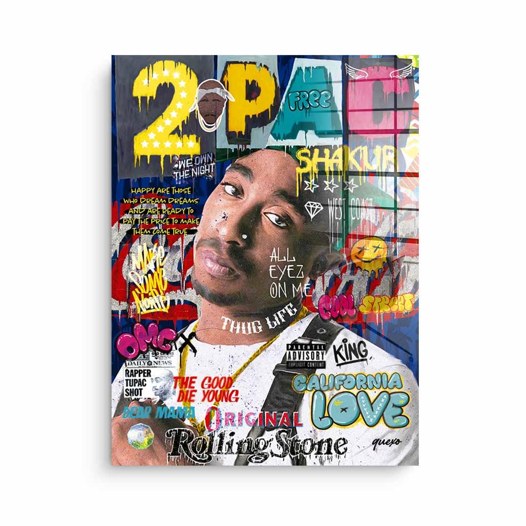 Acrylic Glass Art 2Pac Tupac Shakur USA Rapper music Pop Art with premium