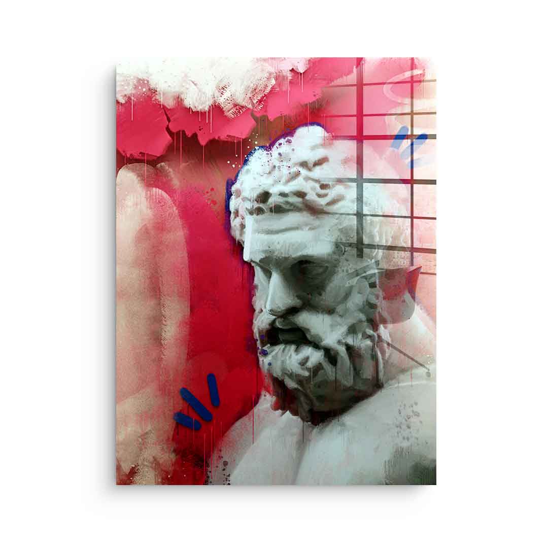 Acrylic Glass Art Modern Hero Farnese Sculpture by Glycon of Athens