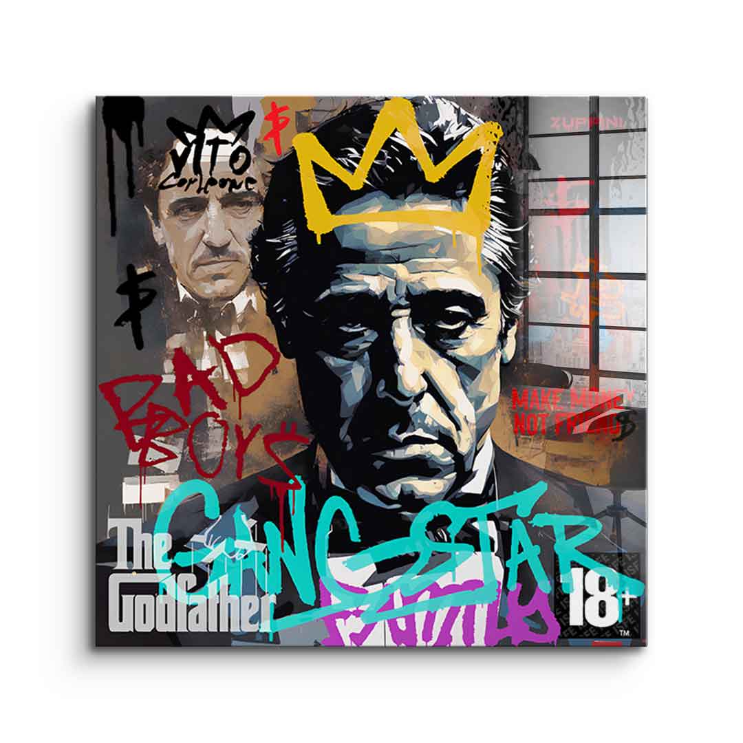 Acrylglasbild The Godfather Portrait Don Vito Corleone Pate Wandbild