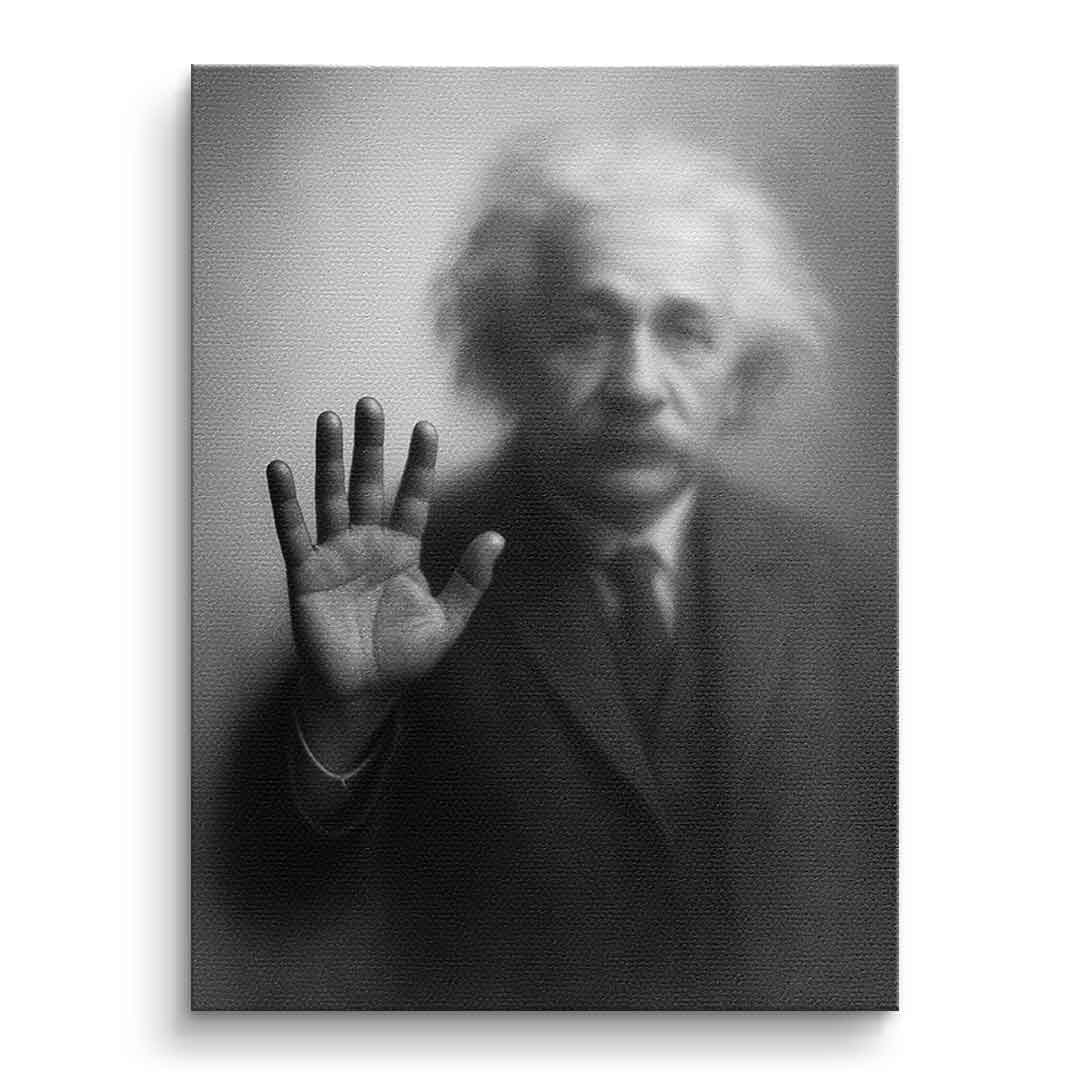 Leinwandbild Albert Einsteins's Silhouette Kunstdruck Wandbild ...