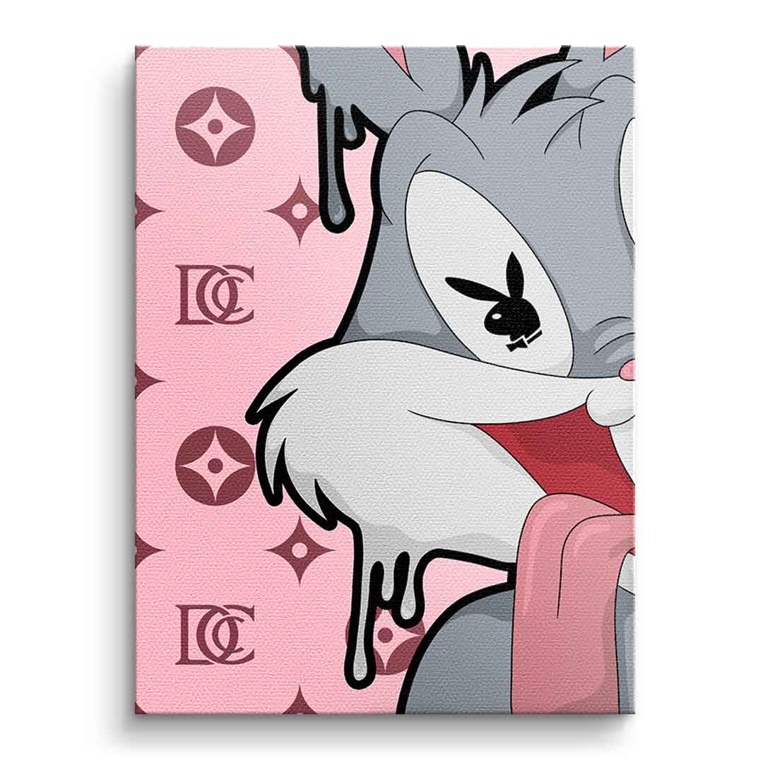 Canvas Art Melting Bugs Bunny comic cartoon Wall Art art print