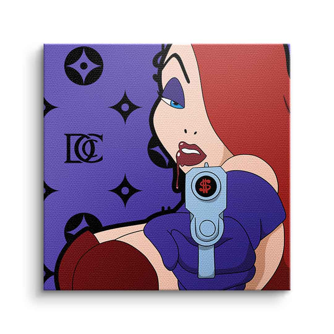 Canvas Art Melting Jessica Rabbit Comic Cartoon Wall Art art print