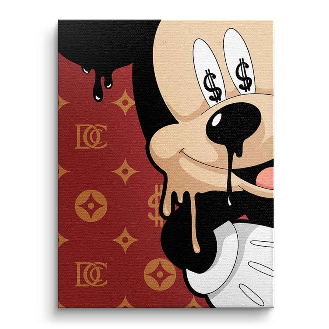 Canvas Art Melting Mickey Mouse Mickey Mouse Wall Art Art print
