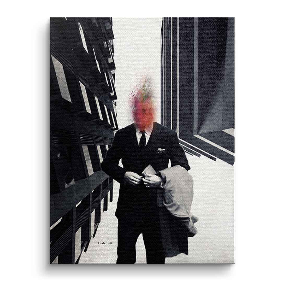 Canvas Art Pressure abstract black white print Wall Art