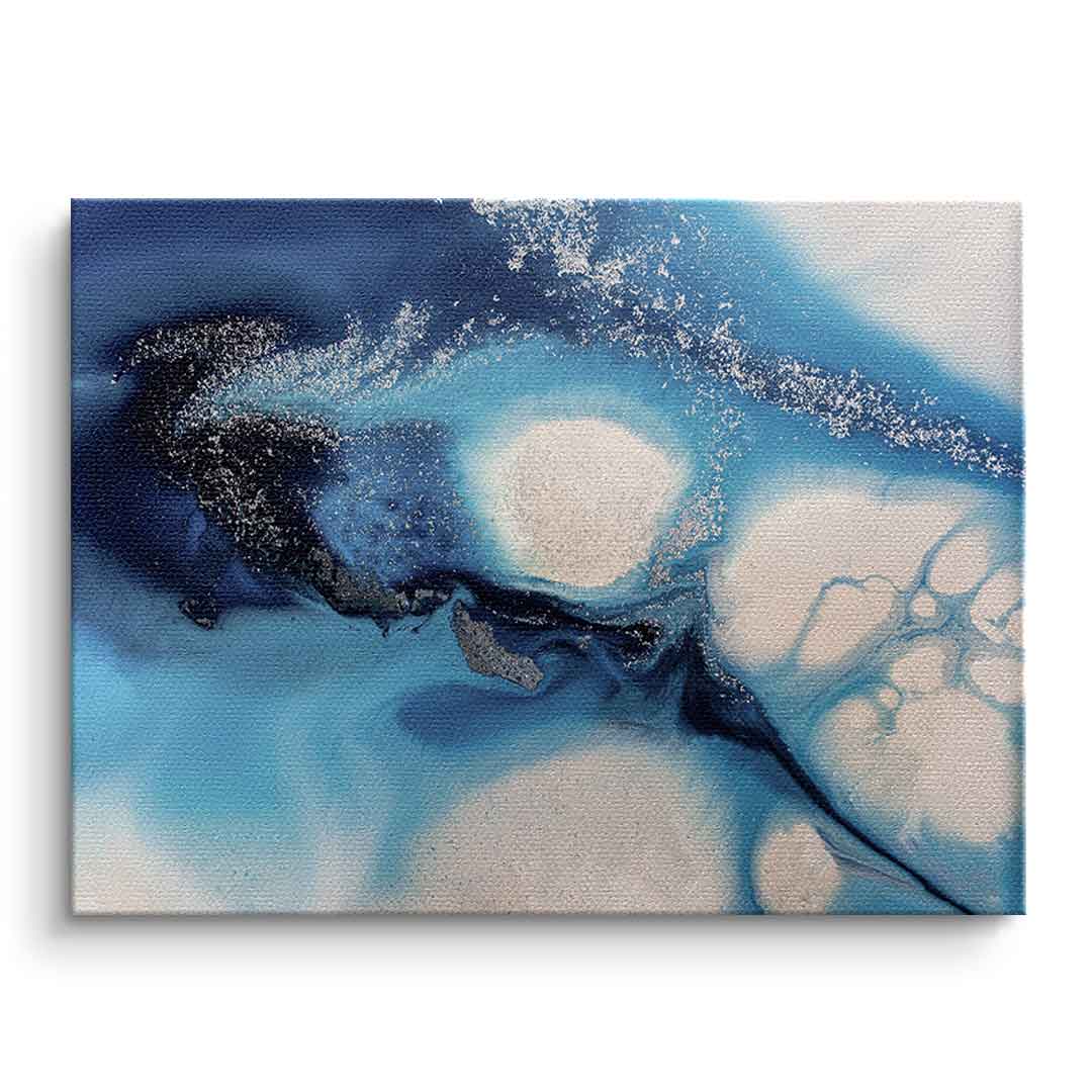 Canvas Art Prussian Obsession blue white abstract Wall Art art print