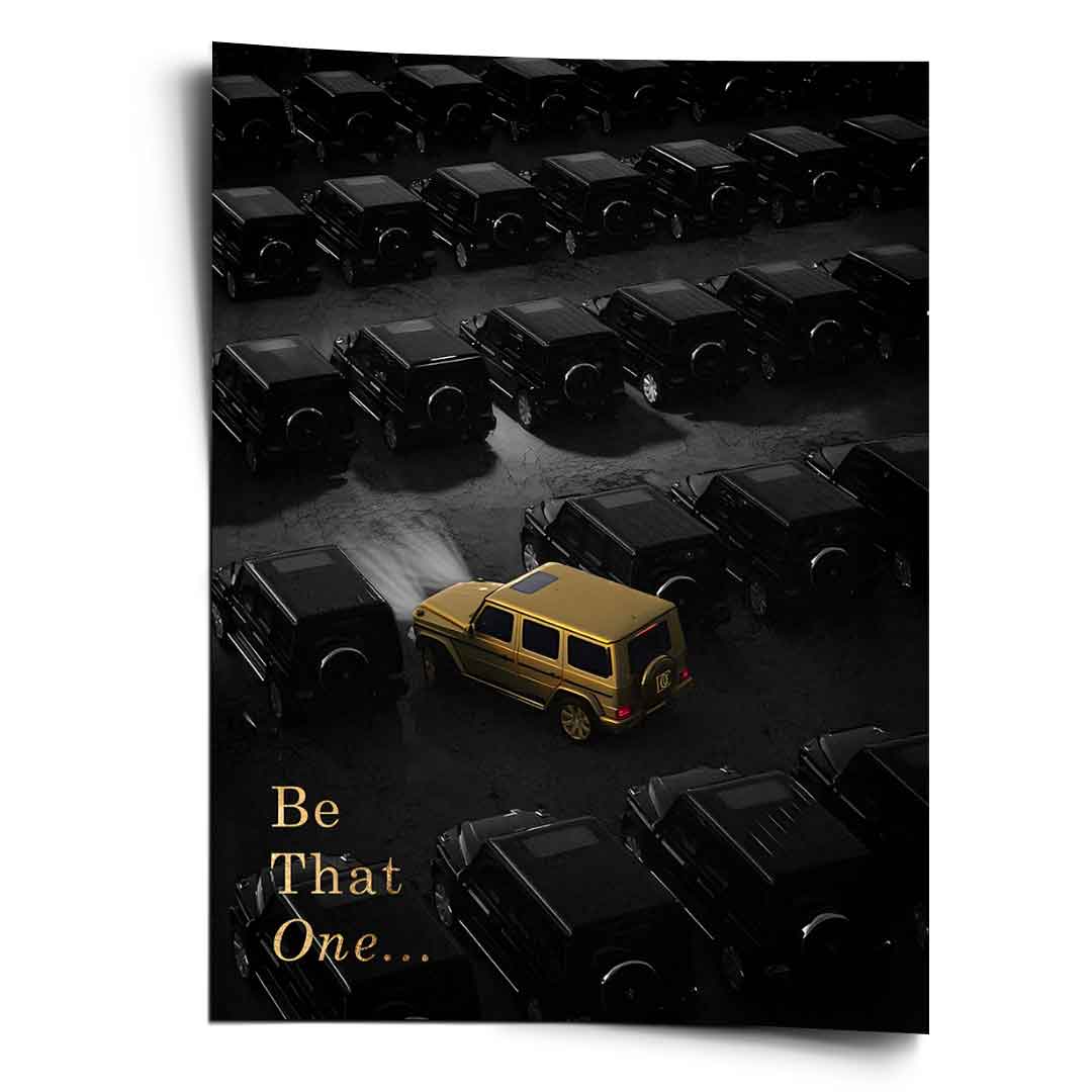 Poster Be That One Motivation Erfolg Wandbild Kunstdruck – DOTCOMCANVAS®