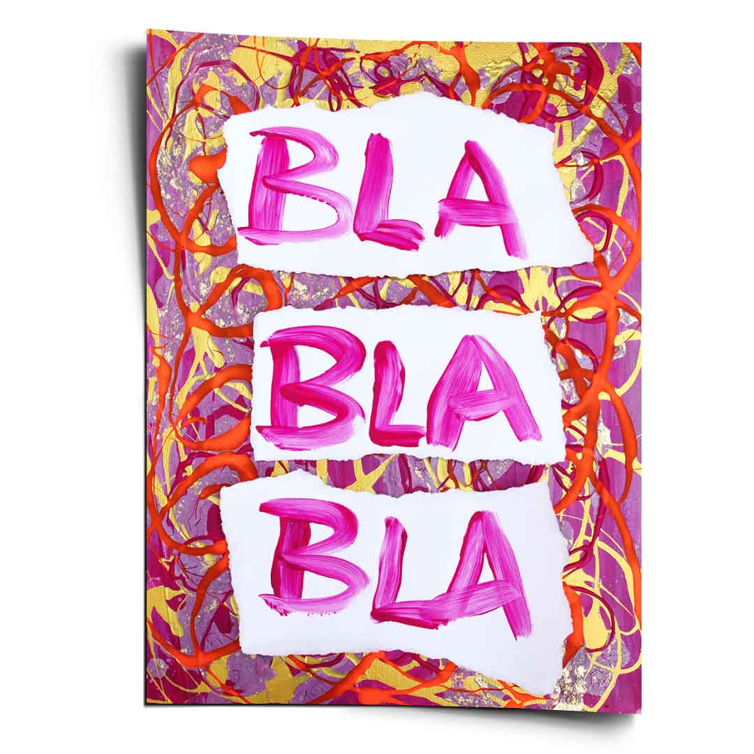 Poster Bla bla bla Art Print Wall Art