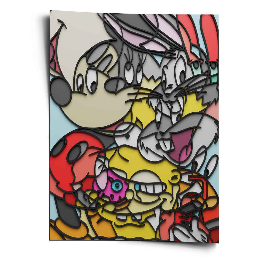 Poster Boom comic cartoon Wall Art art print