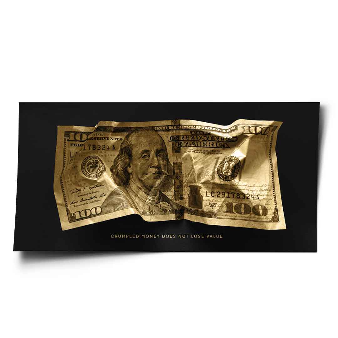 Poster Crumble Money V3 Wall Art Art print – DOTCOMCANVAS®