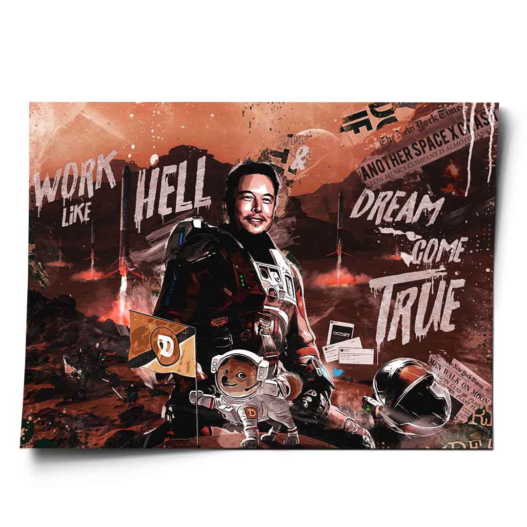 Poster DREAM COME TRUE Kunstdruck Wandbild – DOTCOMCANVAS®