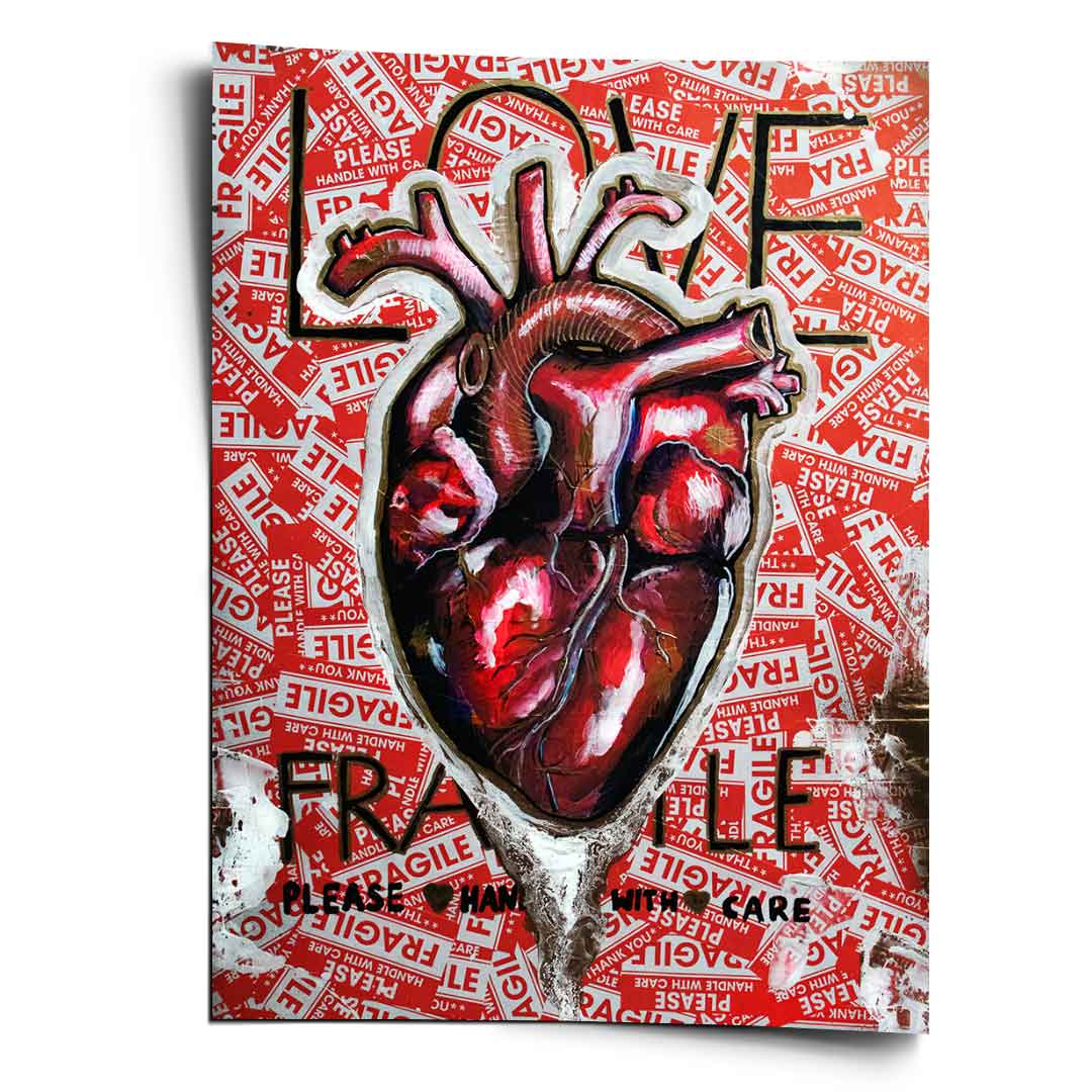 Poster Fragile Wandbild Kunstdruck