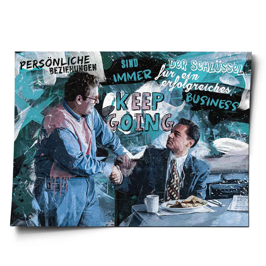 Poster Friendship Wolf of Wall Street Motivation Art Print Wall Art