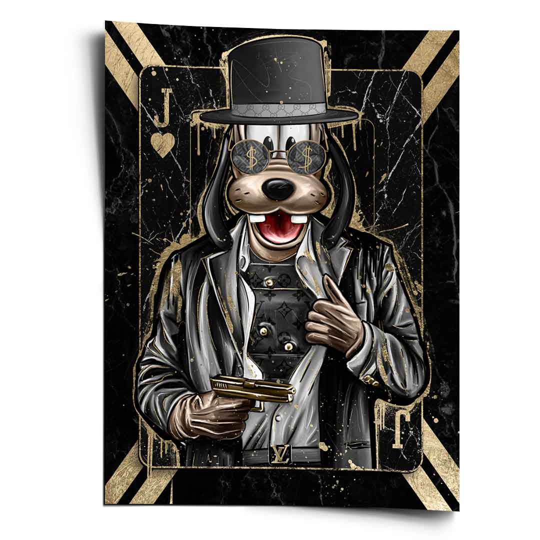 Poster Gangster Jack Comic Cartoon Pop Art Goofy Kunstdruck Wandbild ...