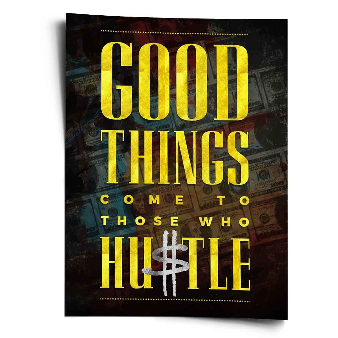 Poster Good Things Motivation Wandbild Kunstdruck – DOTCOMCANVAS®