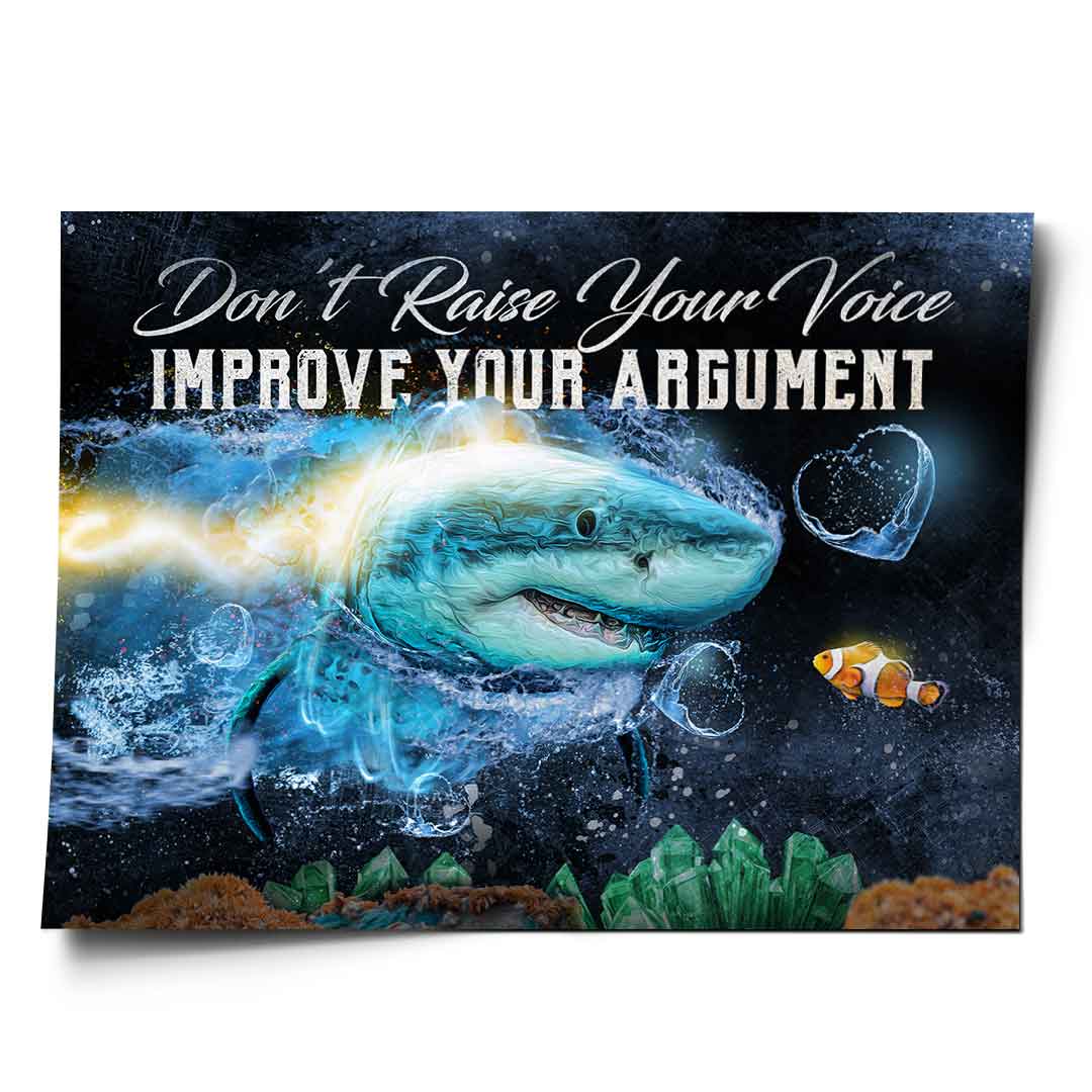Poster Improve your argument Motivation Wandbild Kunstdruck