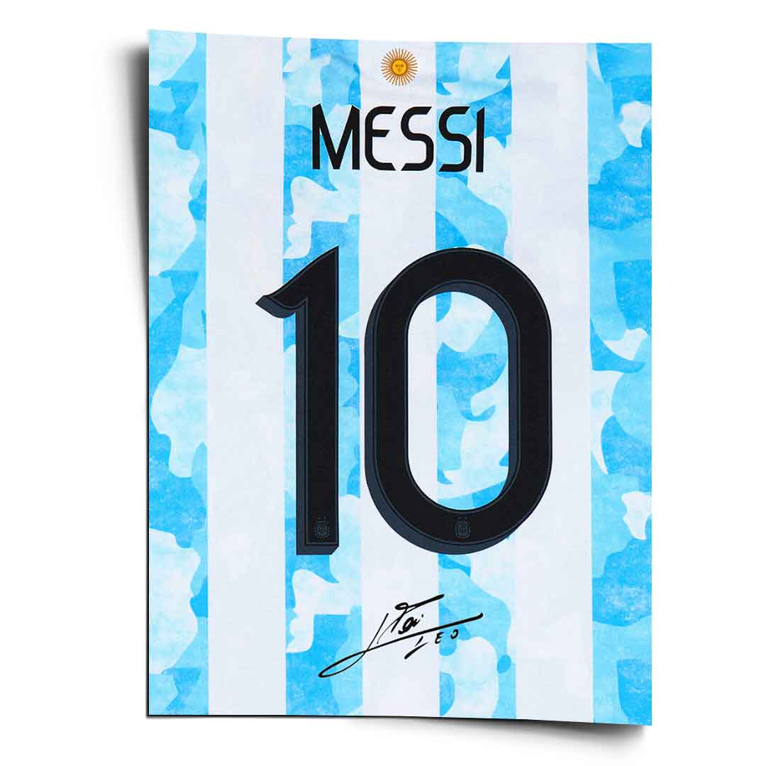 Poster Lionel Messi Football Player 10 Argentina Art Print Wall Art