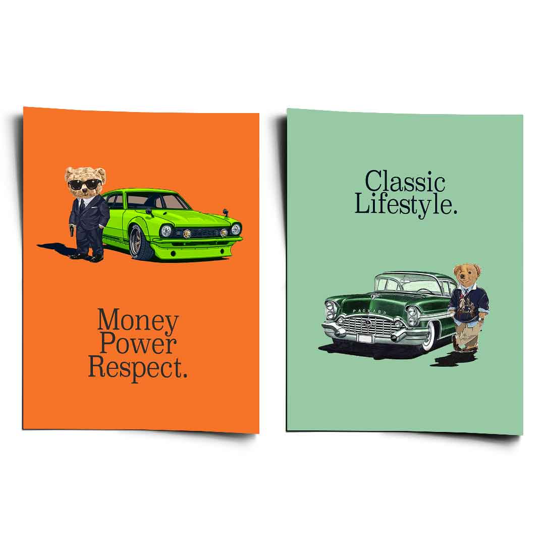 Poster MRP Bundle Auto Kunstdruck Wandbild