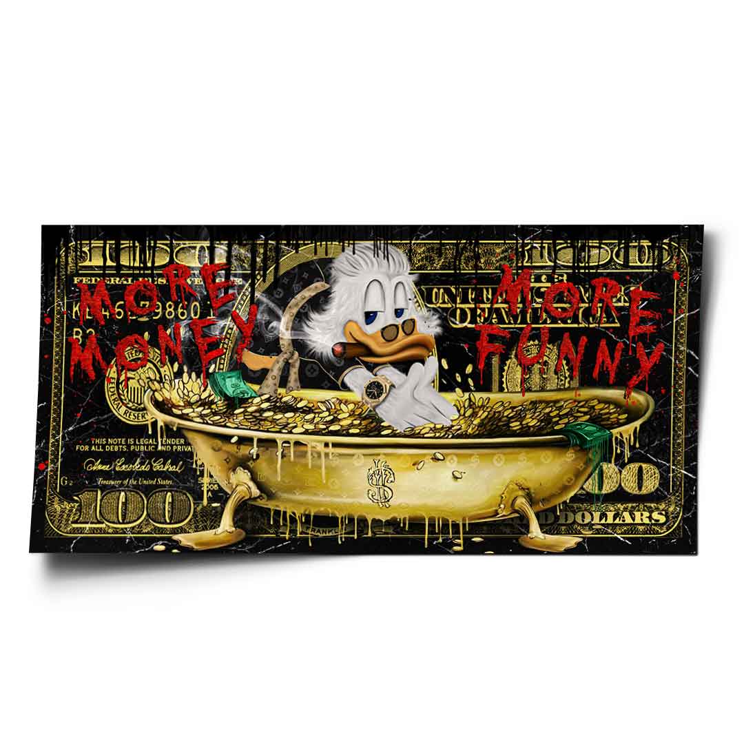 Poster More Money Duck Pop Art Money Art Print Wall Art – DOTCOMCANVAS®