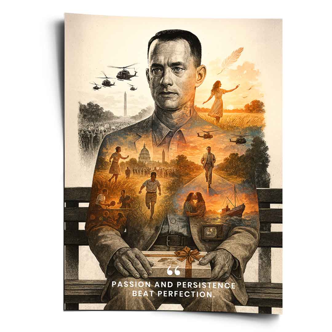 Poster Passion and Perseverance Kunstdruck Wandbild
