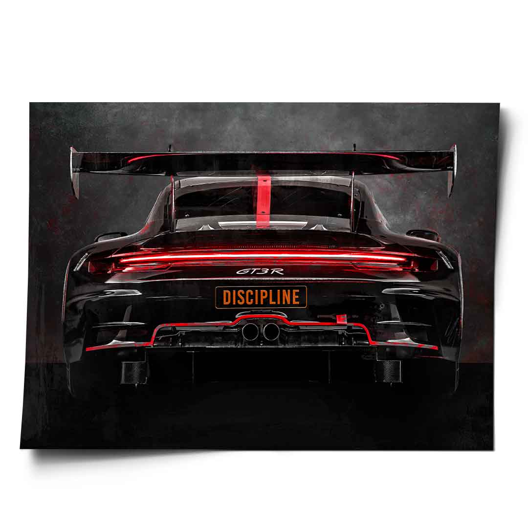Poster Porsche Backside Auto Kunstdruck Wandbild – DOTCOMCANVAS®