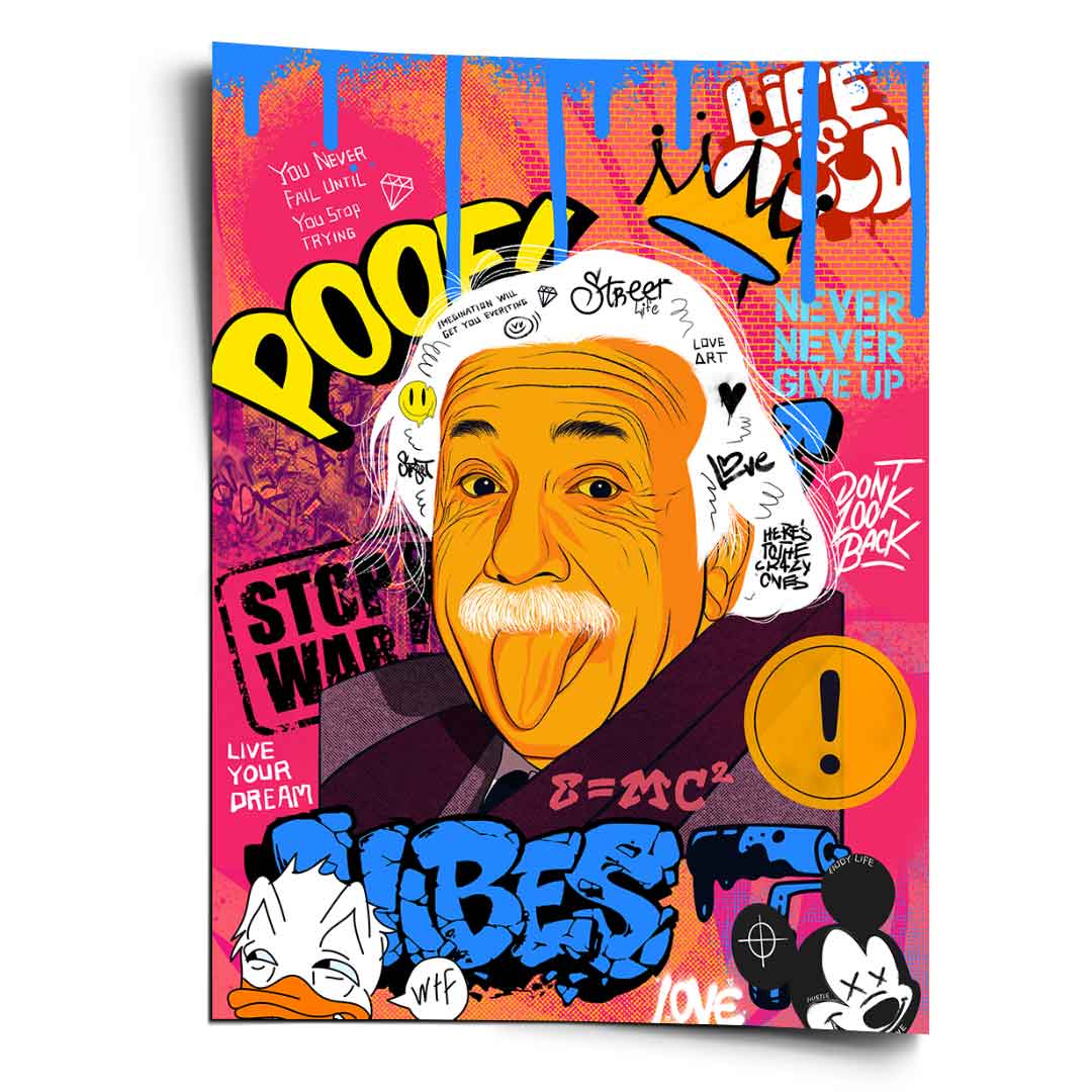 Poster Professor Albert Einstein Portrait Wall Art art print