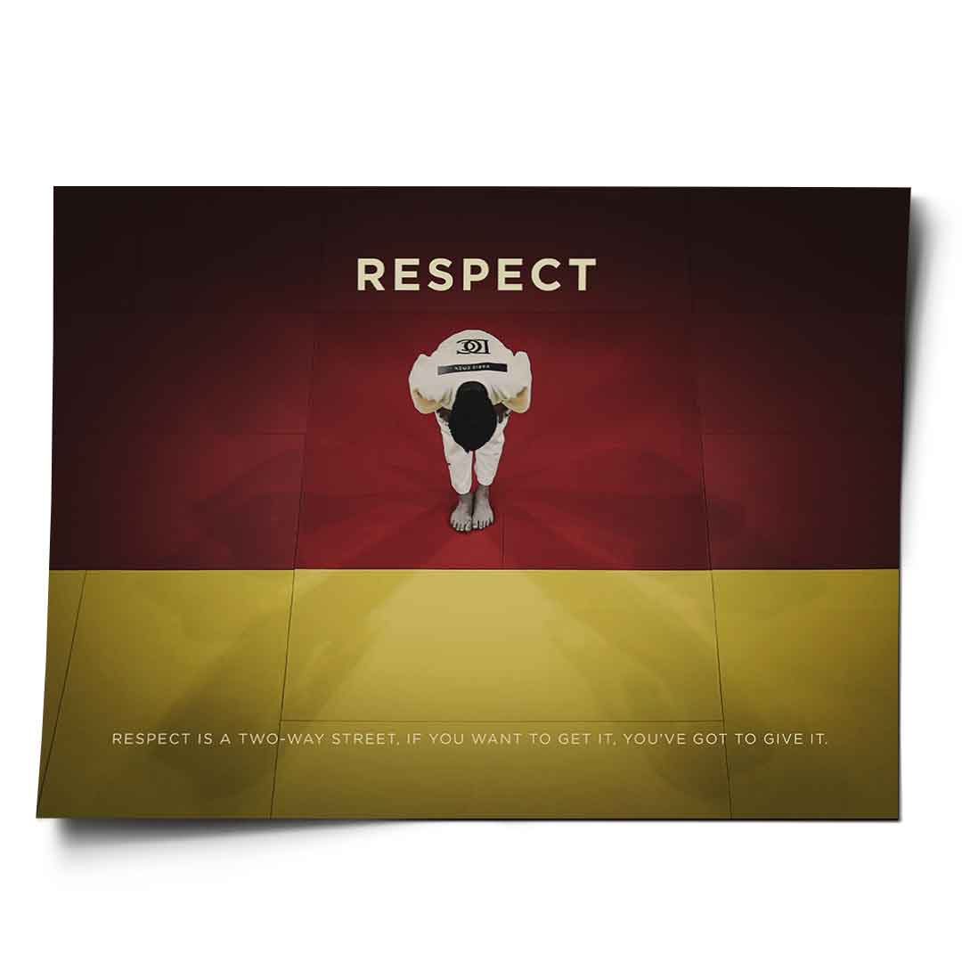Poster Respect Motivation Spruch Kunstdruck Wandbild – DOTCOMCANVAS®