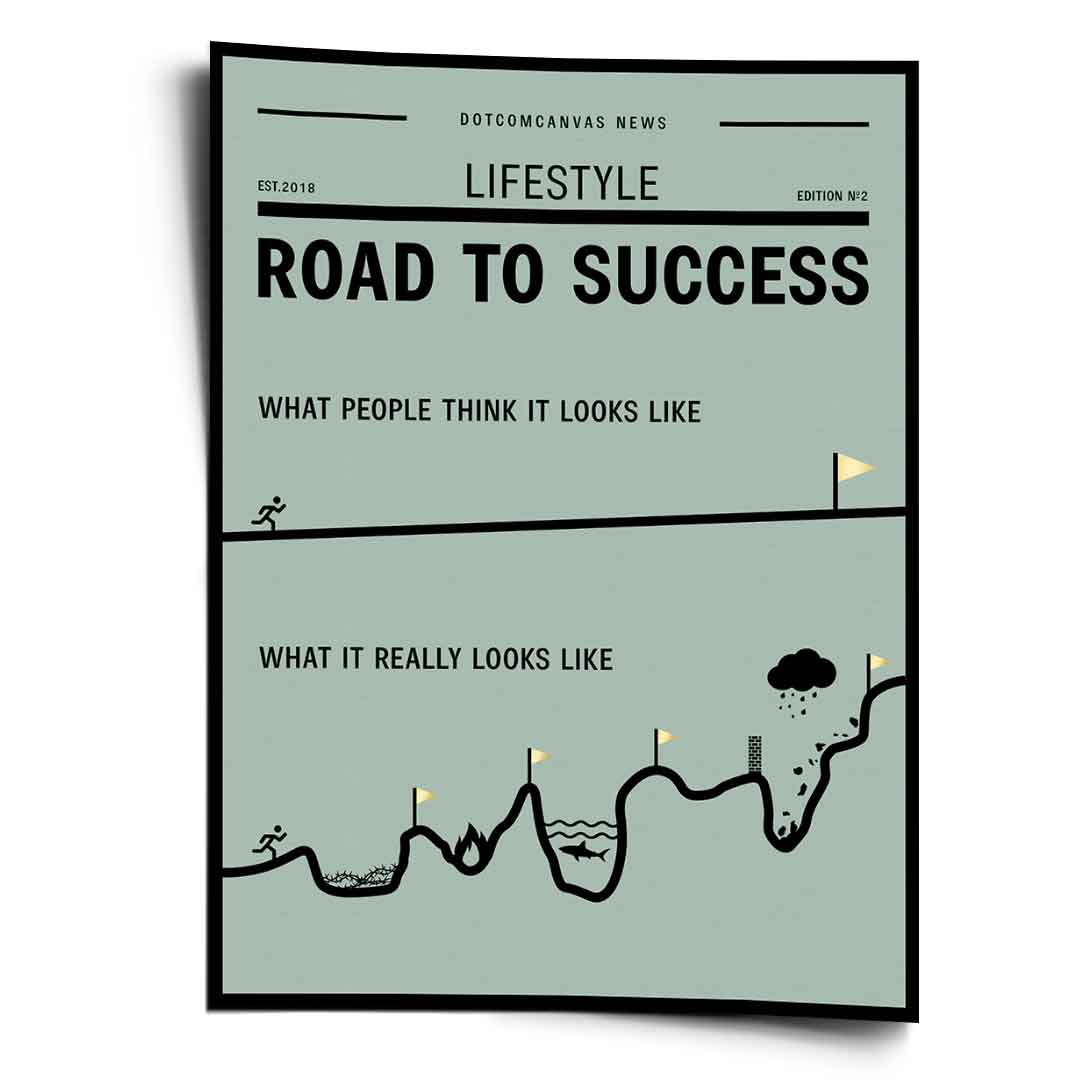 Road To Success Poster Success: Find Your Way To Success By Applying