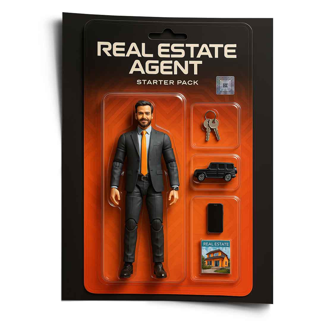 Poster Starter Pack REAL ESTATE AGENT Kunstdruck Wandbild – DOTCOMCANVAS®