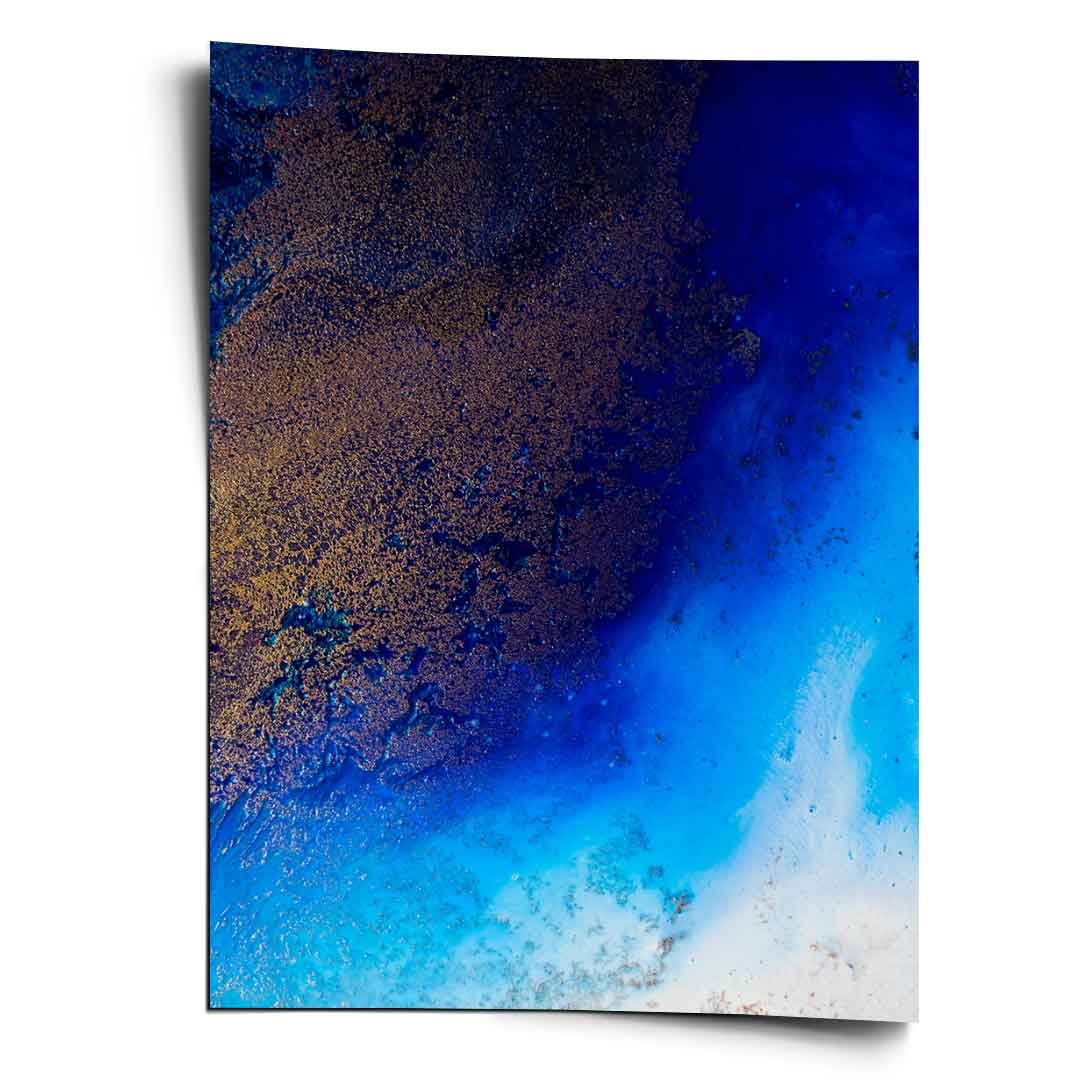 Poster The Big Blue abstrakt Wandbild Kunstdruck – DOTCOMCANVAS®
