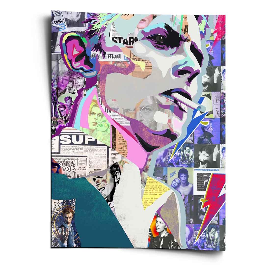 Poster White Duke Pop Art Comic Wandbild Kunstdruck – DOTCOMCANVAS®