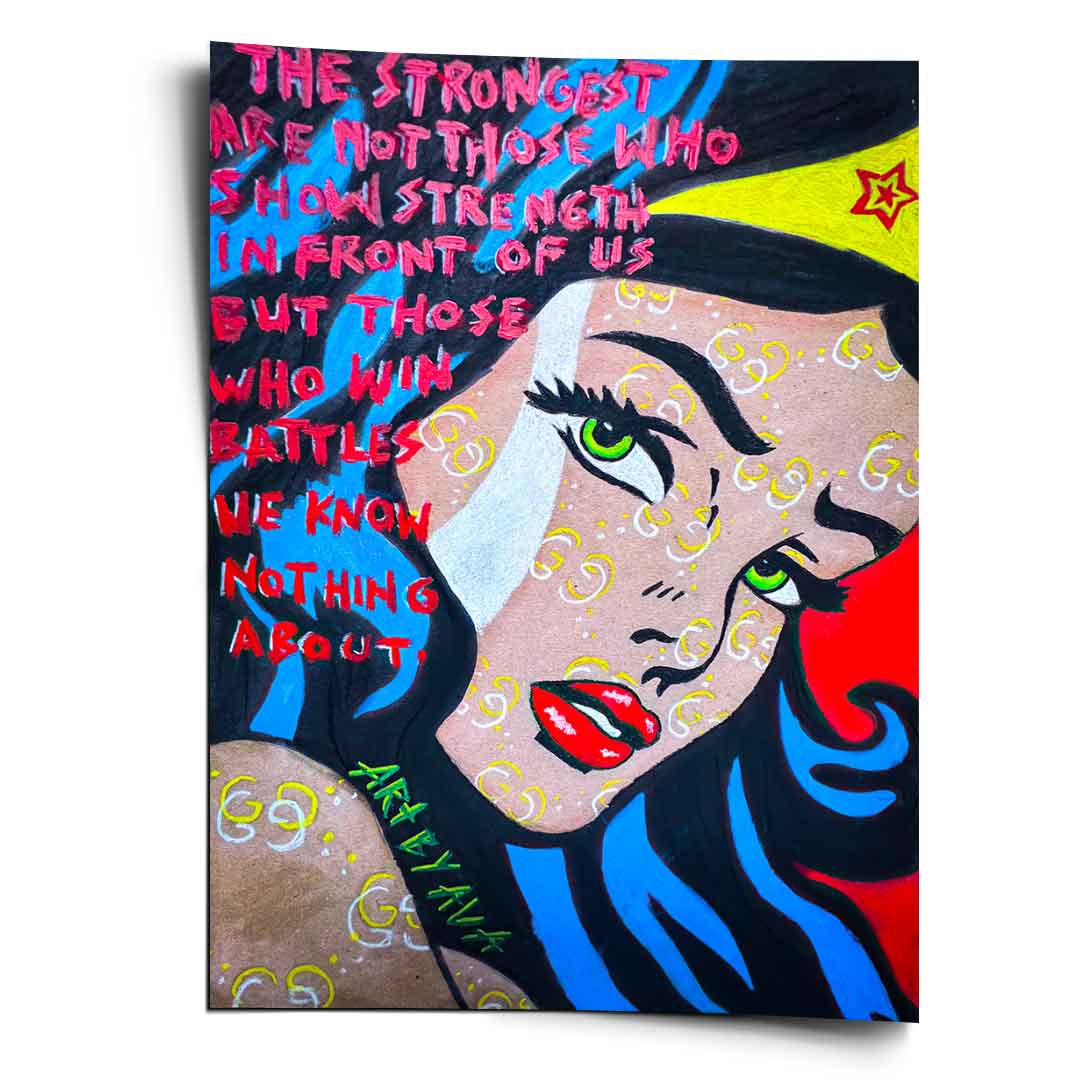 Wonder Woman Magic Comic Poster Art Print Wall Art