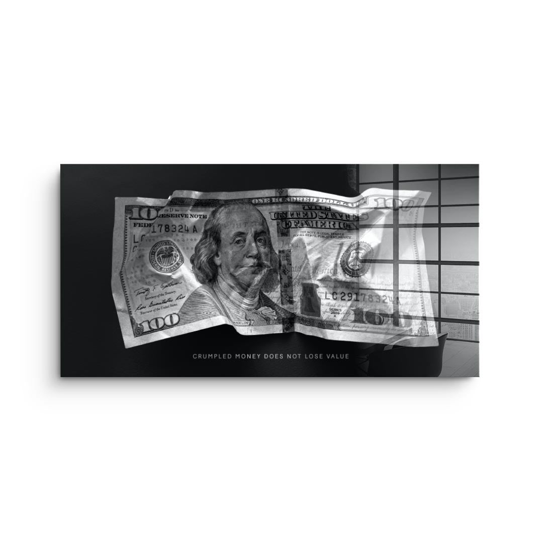 Premium Acrylglasbild - Crumble Money V4 – DOTCOMCANVAS®