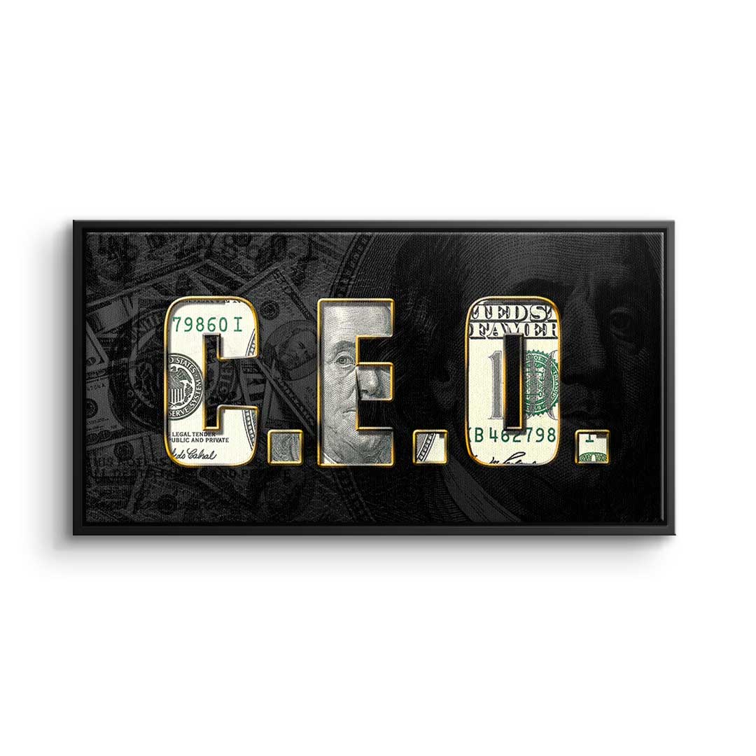 Premium motivation picture - C.E.O. - Work hard - elegant