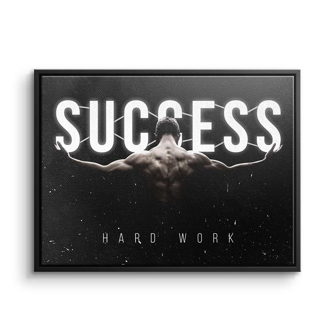 Premium Canvas Art - Motivation - Success - Hard Work - Training