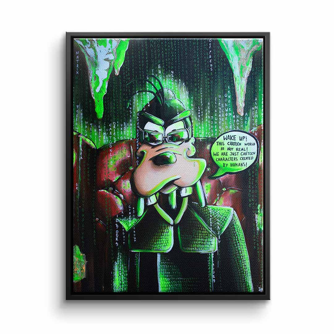 Goopheus Matrix Wall Art - Modern Canvas Art designed by Hirsch Bi