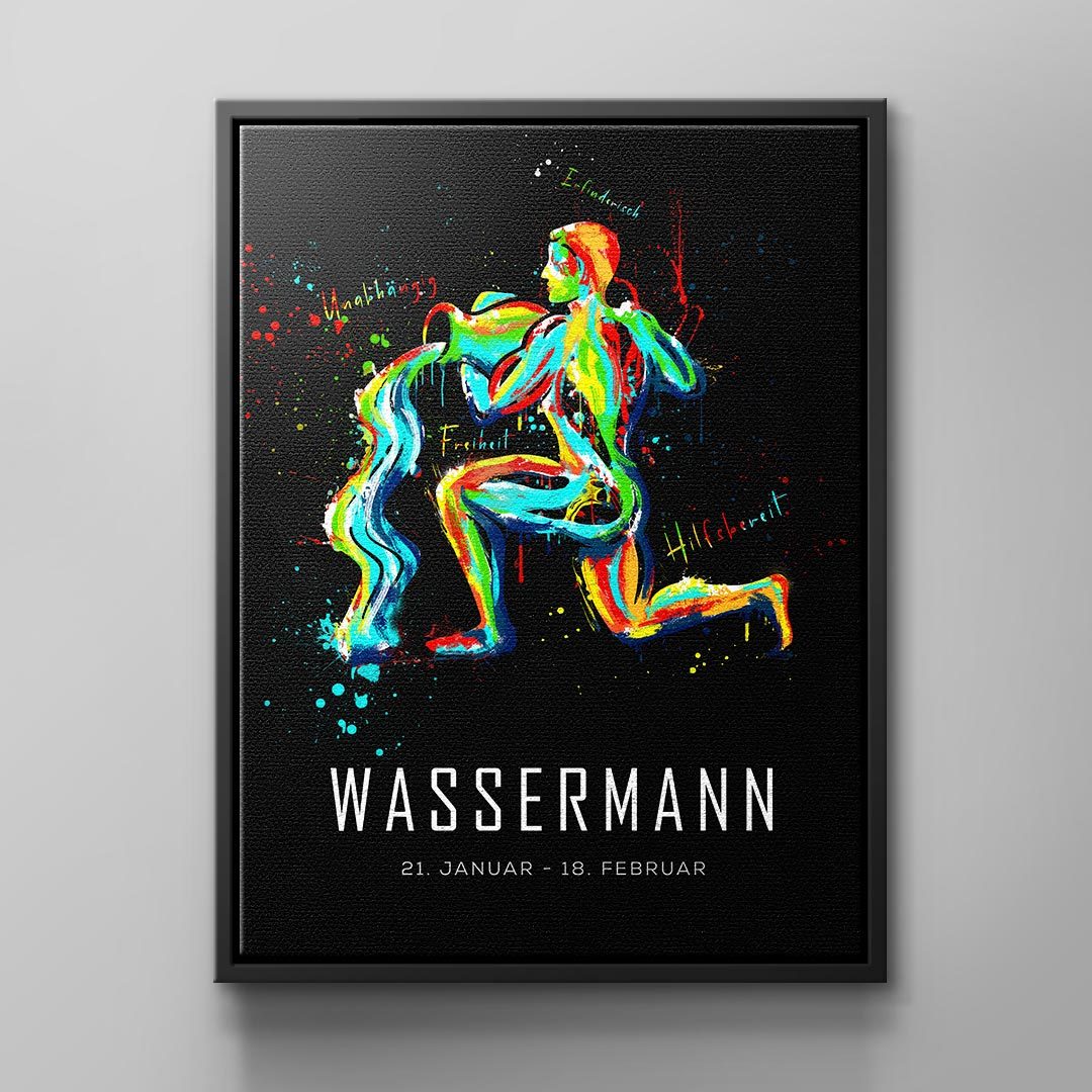Sternzeichen Kunst Wassermann