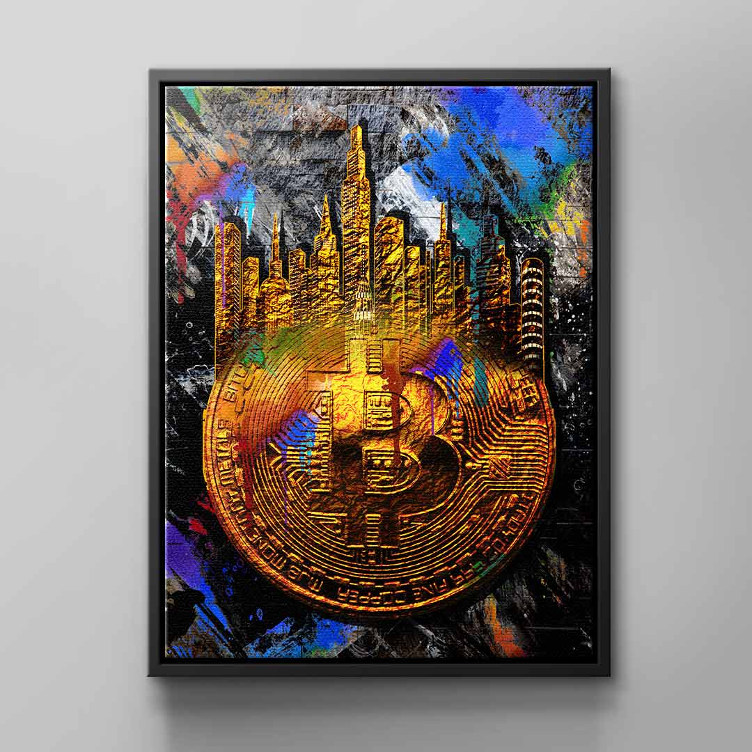 Wall Art for Bitcoin & Crypto fans of DOTCOM CANVAS